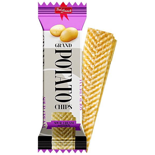 Buy Bal Snack Grand Potato Chips - Sour Cream & Onion, Crispy Online at ...