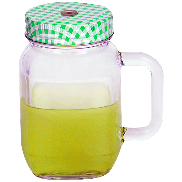 Buy Yera Mason Jar With Lid - Transparent Online at Best Price of Rs 85 ...