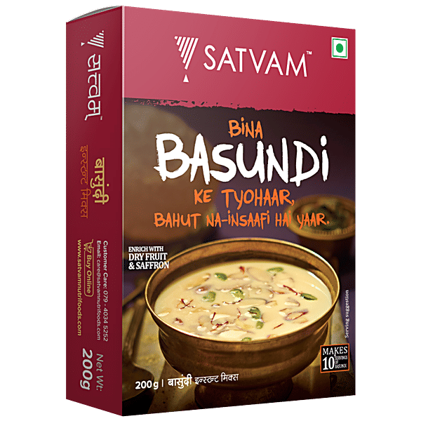 Buy Satvam Basundi - Instant Mix Online at Best Price of Rs 170 - bigbasket