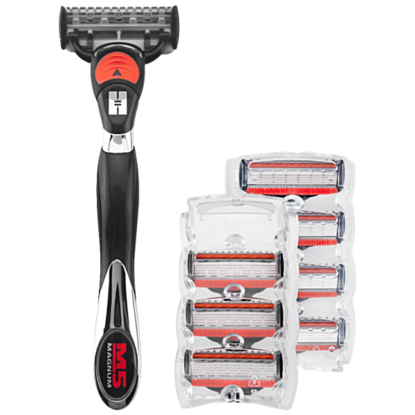 Buy Hajamat Magnum M5 Shaving Razor With Cartridges - 5 Blade ...