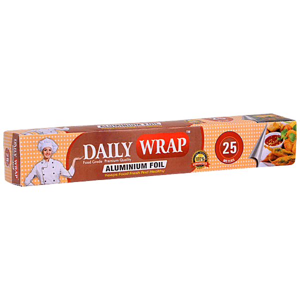 Buy Daily Wrap Aluminium Foil - 25 m, Keeps Food Fresh Online at Best ...