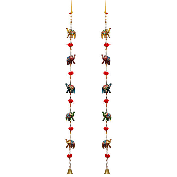 Buy eCraftIndia Rajasthani Elephant Door Hanging Home Decor Online at ...