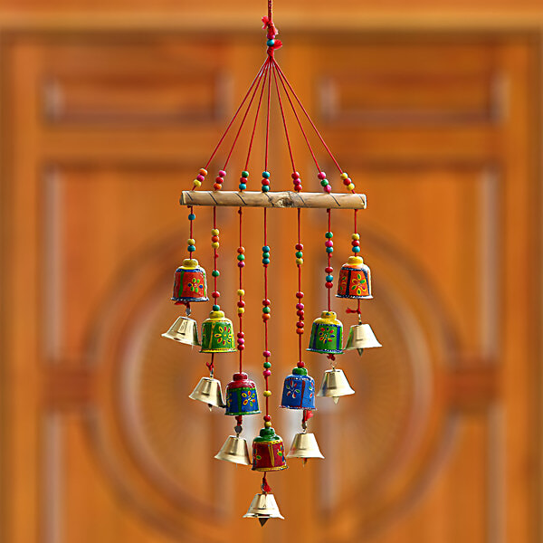 Buy eCraftIndia Handcrafted Decorative Wall/Door/Window Hanging Bells ...