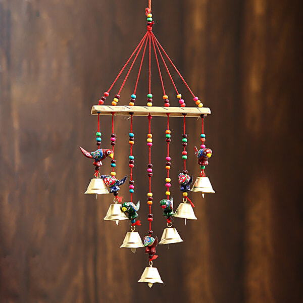 Buy eCraftIndia Handcrafted Decorative Parrot Wall/Door/Window Hanging ...