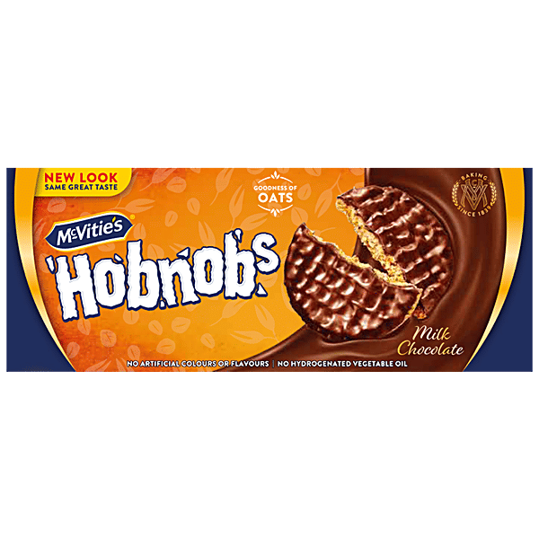 Buy McVitie's Hobnobs Milk Chocolate Coated Oat Cookies Online at Best Price of Rs 330 - bigbasket
