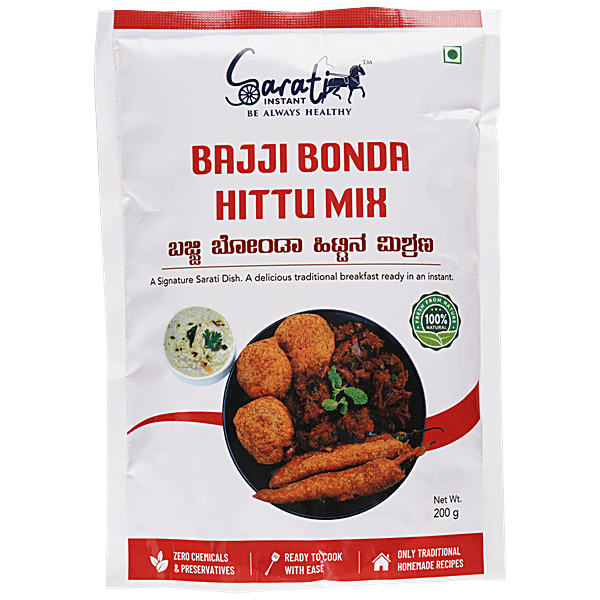 Buy Sarati Instant Bajji Bonda Hittu Mix - Traditional Recipe Online at ...