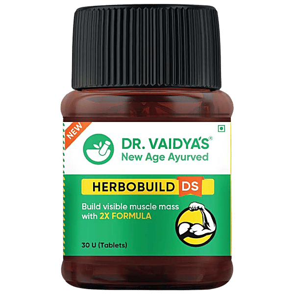 Buy Dr.Vaidya's Herbobuild DS Tablet - For Muscle Mass Online at Best ...