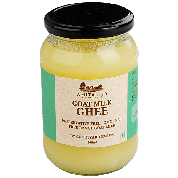 Buy Whitality Goat Milk Ghee - GMO Free, Rich In Taste Online at Best ...