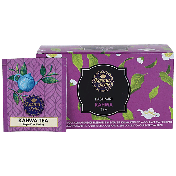 Buy Karma Kettle Kashmiri Kahwa Tea - Traditional Himalayan Valley ...