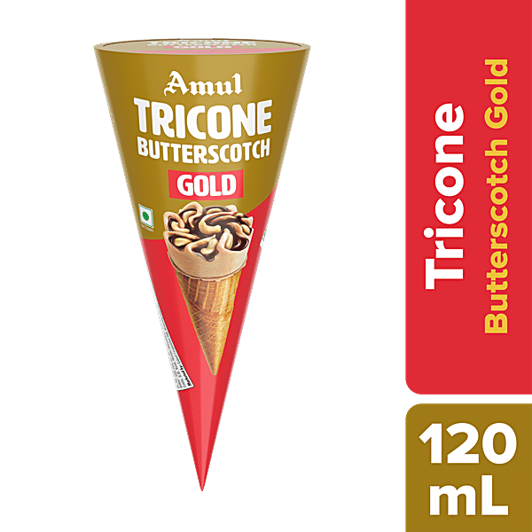 Buy Amul Gold Tricone Butterscotch Ice Cream Online at Best Price of Rs ...