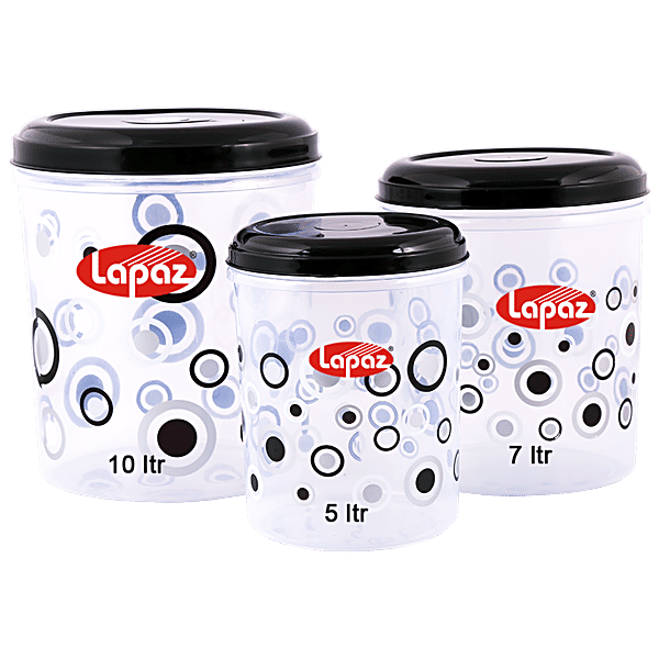 Buy Lapaz Storage Containers - Polka Print, Plastic, Strong & Durable ...