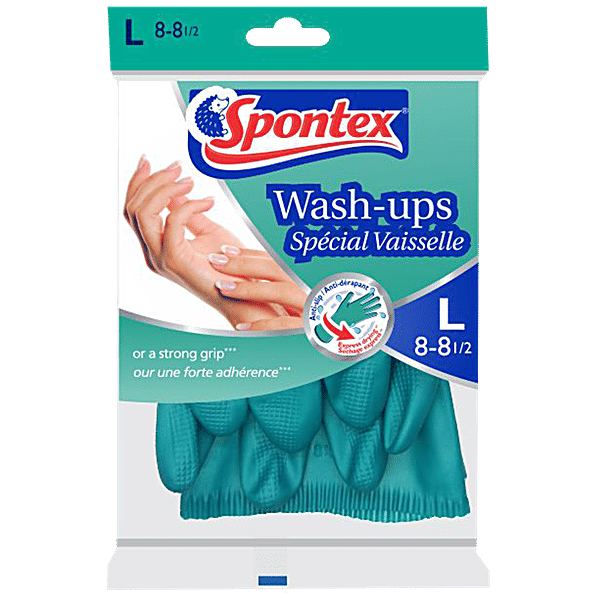 Buy Spontex Wash-Ups Gloves - Anti-Slip Grip, Ideal For Washing Clothes ...