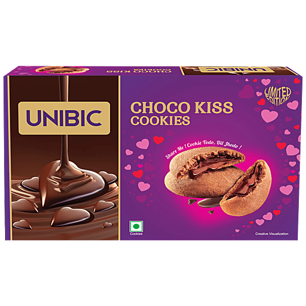 Buy UNIBIC Choco Kiss Cookies - Limited Edition Online at Best Price of ...