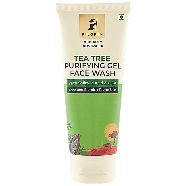 Buy Pilgrim Tea Tree Purifying Gel Face Wash - For Acne & Blemish-Prone ...