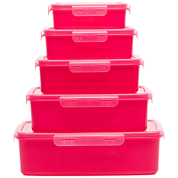 Buy Gluman Chef Rectangular Containers - Plastic, Durable, Stackable ...