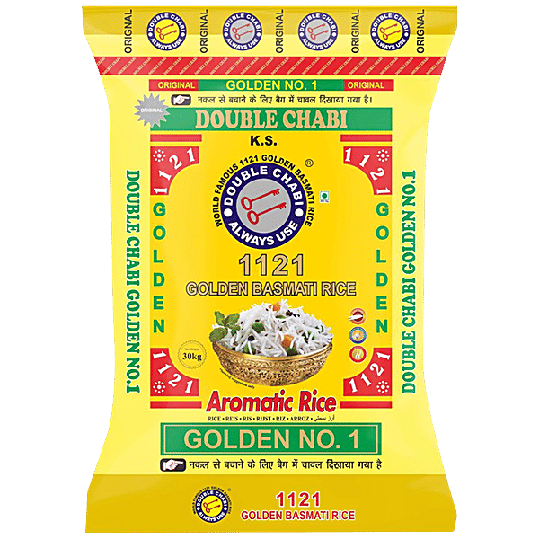 Buy DOUBLE CHABI 1121 Golden Basmati Rice Online at Best Price of Rs ...