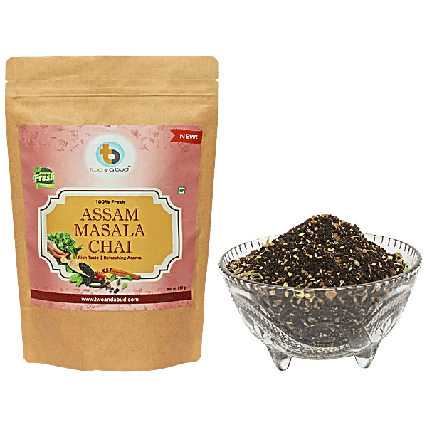 Buy Two & A Bud Assam Masala Chai - Rich Taste, Refreshing Aroma Online ...