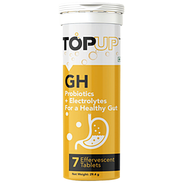 Buy TopUp GH Probiotics + Electrolytes Effervescent Tablet - For Gut ...