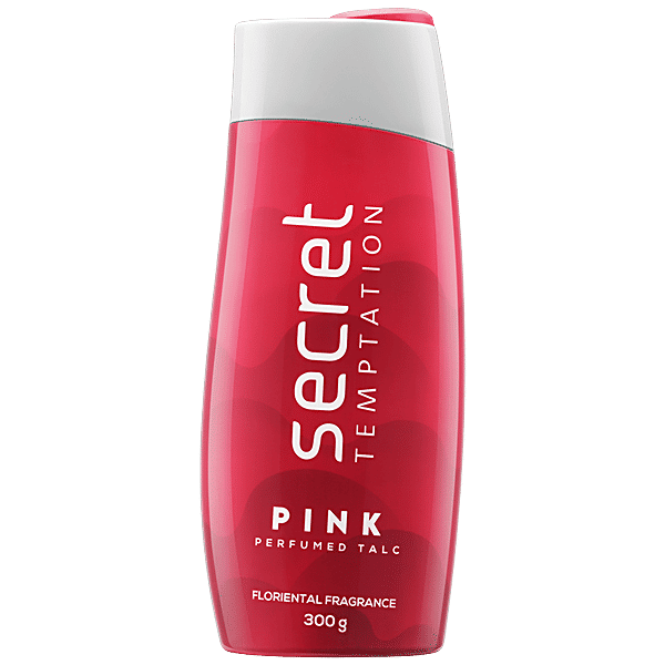 Buy Secret Temptation Perfumed Talc - Pink, Floriental Fragrance, Long ...