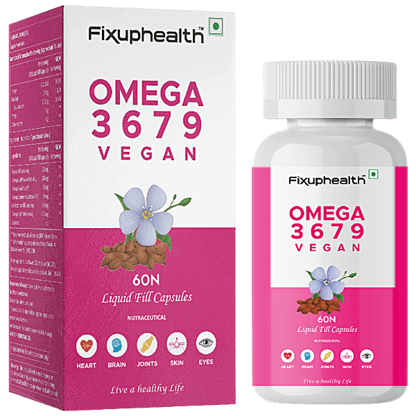 Buy Fixuphealth Omega 3 6 7 9 Capsules - Boosts Overall Health Online ...