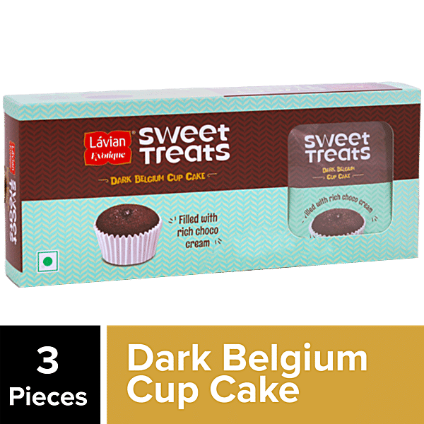 Buy Lavian Exotique Sweet Treats - Dark Belgium Cup Cake, Filled With ...