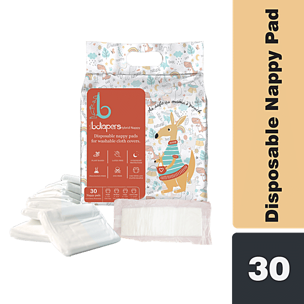 Buy Bdiapers Hybrid Nappy - Disposable Nappy Pads For Washable Cloth ...
