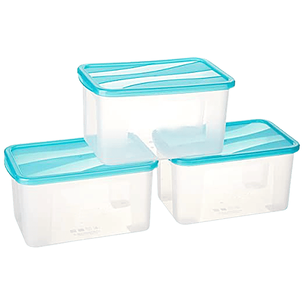 Buy YouBee Plastic Fridge Multi-Storage Container Box - With Lid, BPA ...