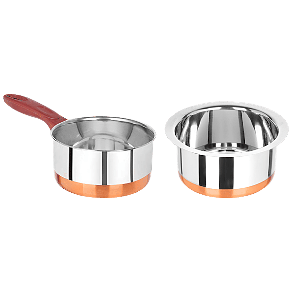 Buy Omega Stainless Steel Copper Bottom Cookware Set - Deluxe ...