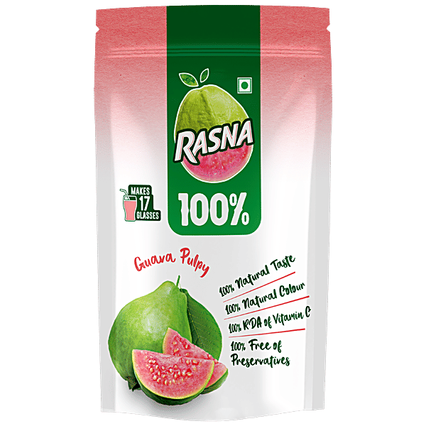 Buy Rasna 100% Guava Pulpy Drink Mix - Preservative Free Online at Best ...