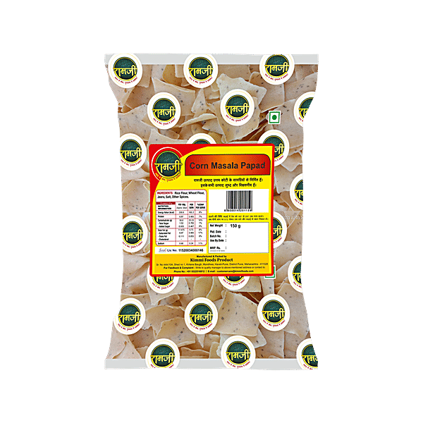 Buy Ramji Corn Masala Papad - Crispy & Crunchy Online at Best Price of Rs 49.5 - bigbasket