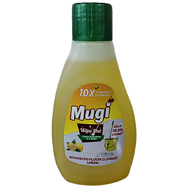 Buy mugi Wipeout Advanced Floor Cleaner - Kills 99.9% Germs, Lemon ...