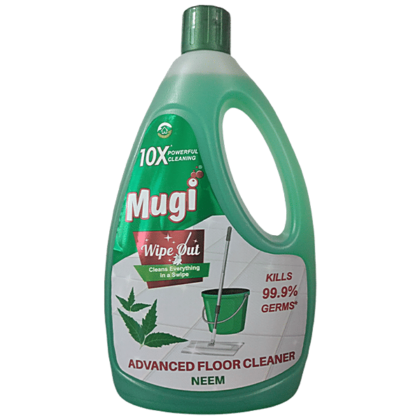 Buy mugi Wipeout Advanced Floor Cleaner - Kills 99.9% Germs, Neem ...
