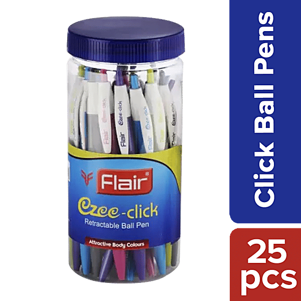 Buy Flair Ezee Click Ball Pens - Blue Online at Best Price of Rs 159 ...