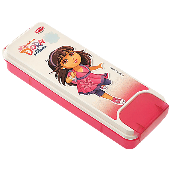 Buy Pratap Pencil Box - Plastic, One Lock, Junior, Dora & Friends, Pink ...