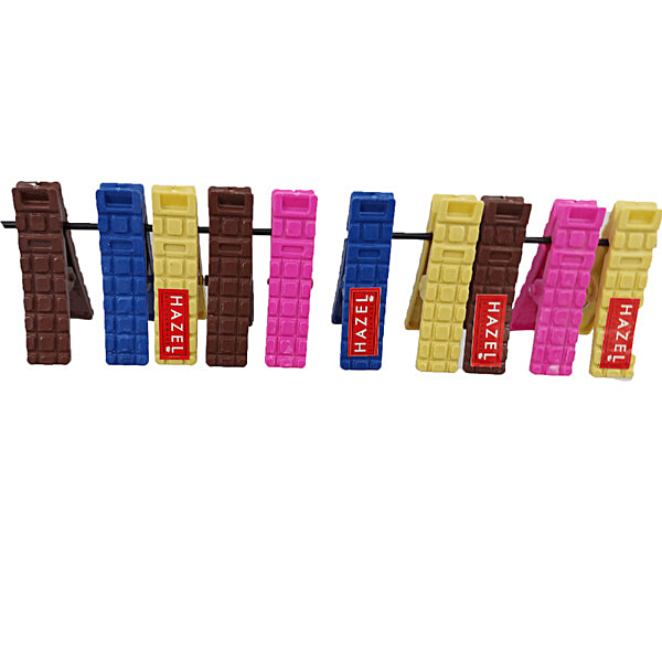 Buy Hazel Plastic Cloth Clips - C1, Lightweight, Strong & Durable ...