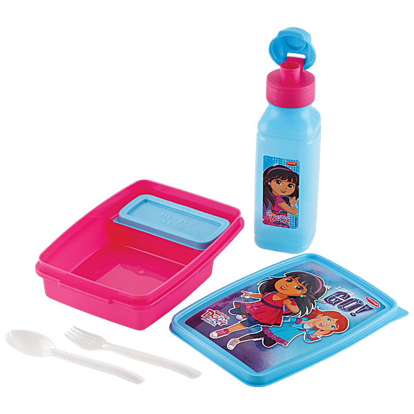 Buy Pratap Fun Time Dora & Friends Lunch Container Set - Lightweight ...