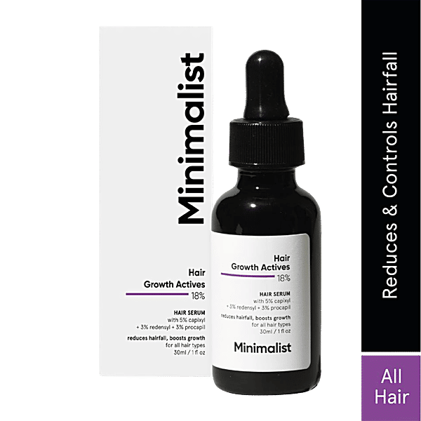 Buy Minimalist Hair Growth Actives 18% Hair Serum - With Procapil ...
