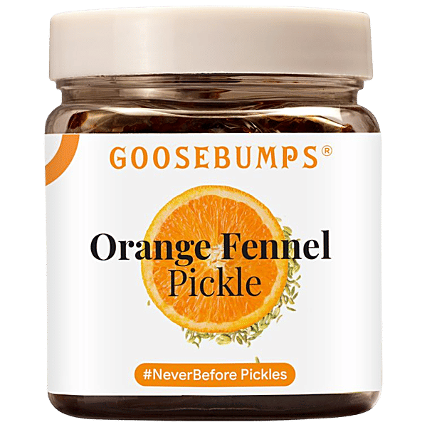 Buy Goosebumps Orange Fennel Pickle Online at Best Price of Rs 325 ...