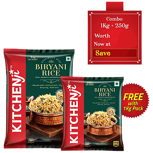 Buy Kitchenji Biryani Rice Online at Best Price of Rs 186.24 - bigbasket