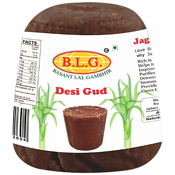 Buy B.L.G Desi Jaggery/Gud Online at Best Price of Rs 43 - bigbasket