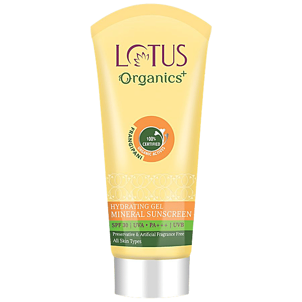 Buy Lotus Organics+ Hydrating Gel Mineral Sunscreen - SPF 30, PA ...