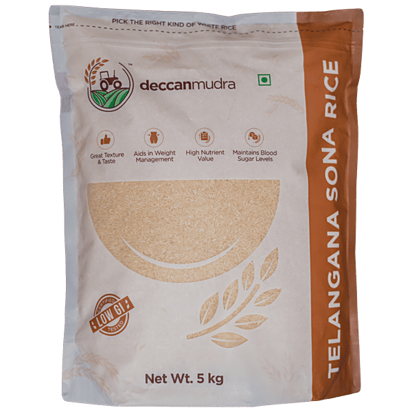Buy Deccanmudra Telangana Sona Rice Online at Best Price of Rs 490.5 ...