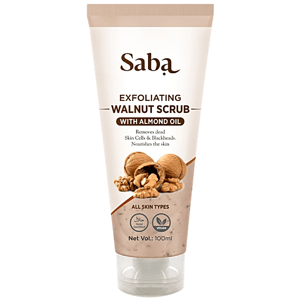 Buy Saba Exfoliating Walnut Scrub - With Kashmiri Walnut Shells ...