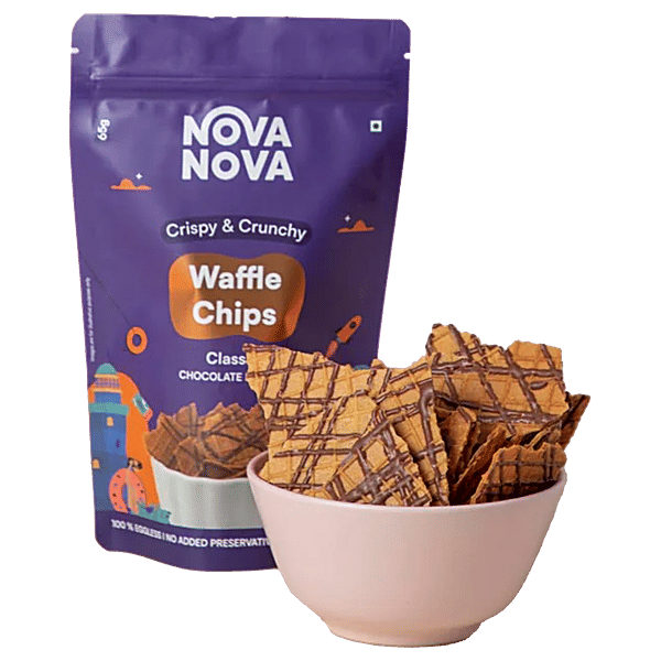 Buy Nova Nova Waffle Chips - Classic With Chocolate Drizzle Online at ...