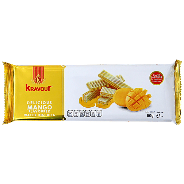 Buy Kravour Mango Flavoured Wafer Biscuits Online at Best Price of Rs ...