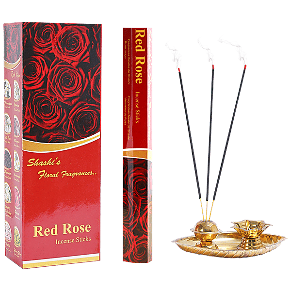 Buy Shashi Red Rose Agarbatti/Incense Sticks Online at Best Price of Rs ...
