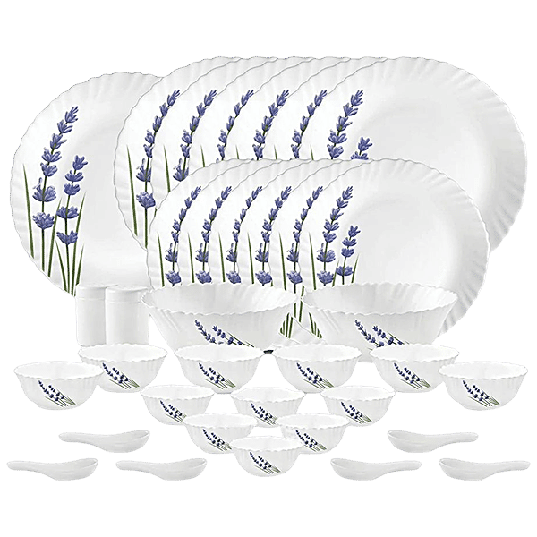 Buy LaOpala Dinner Set - Opalware, Novo, English Lavender Online at ...
