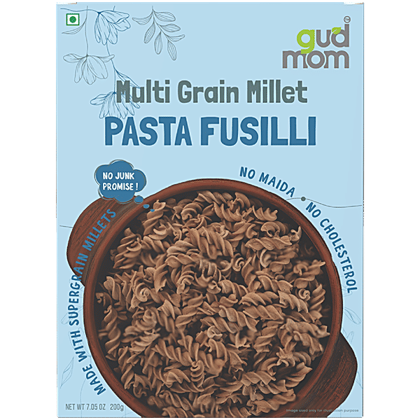 Buy Gudmom Multi Grain Millet Pasta - Fusilli Online at Best Price of ...