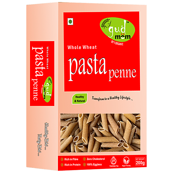 Buy Gudmom Whole Wheat Pasta Penne Online at Best Price of Rs 49.5 ...