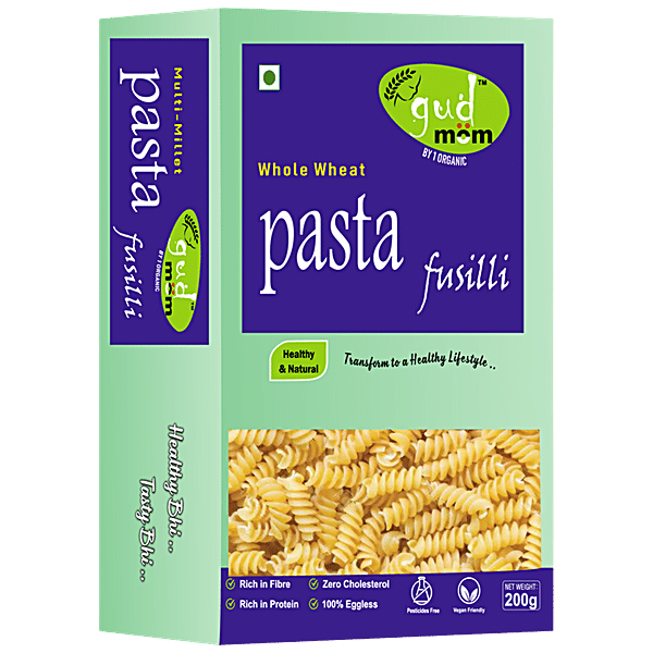 Buy Gudmom Whole Wheat Pasta Fusilli Online at Best Price of Rs 49.5 ...